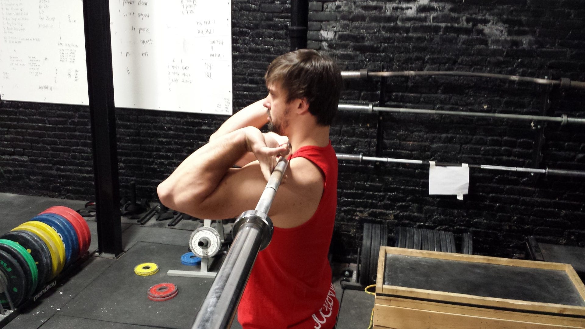 Improper Front rack, Side view | Juggernaut Training Systems