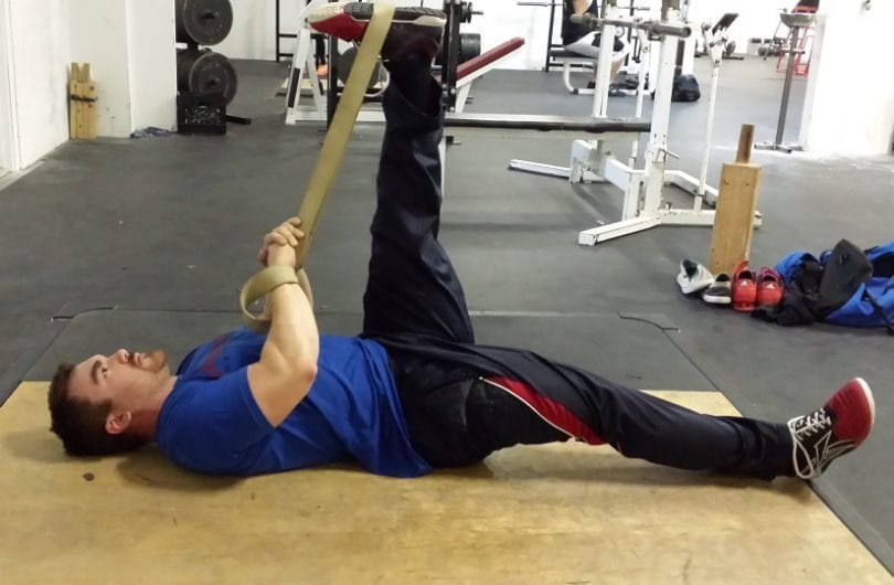 Band Hamstring Stretch 2 | Juggernaut Training Systems